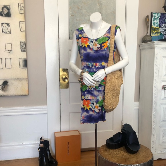 Jams World | Dresses | Jams World 9s Vintage Purple Tropical Sheath ...